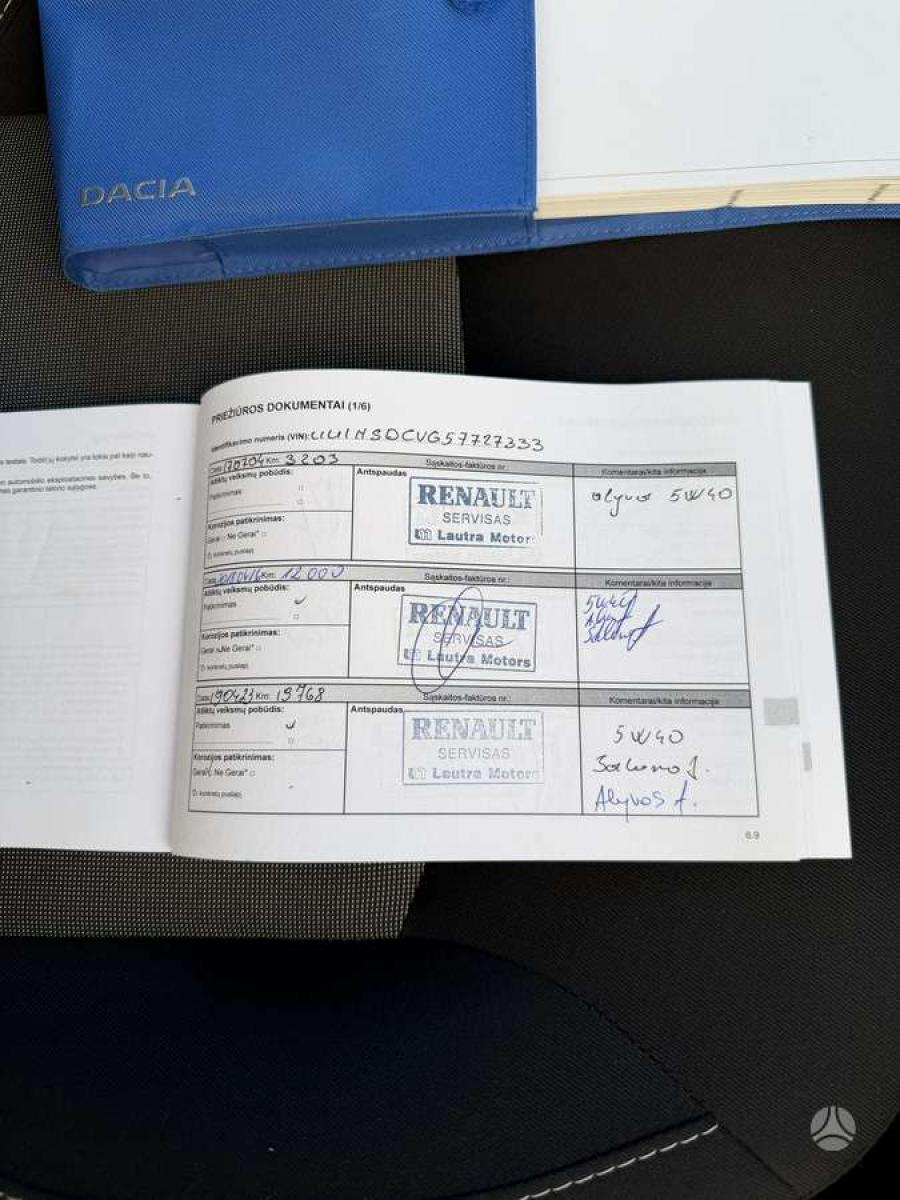 Grey Dacia Duster 2017 in Vilnius, with an engine capacity of 1.60 L and mileage of 57 thousand km for 8350 €, photo 21 on AUTOMOTO.COM.LV