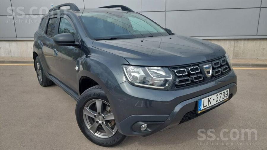Pelēks Dacia Duster 2018 Rīga, ar dzinēja tilpumu 1.50 L un nobraukumu 113 tūkst. km par 7990 €, foto 1 vietnē AUTOMOTO.COM.LV