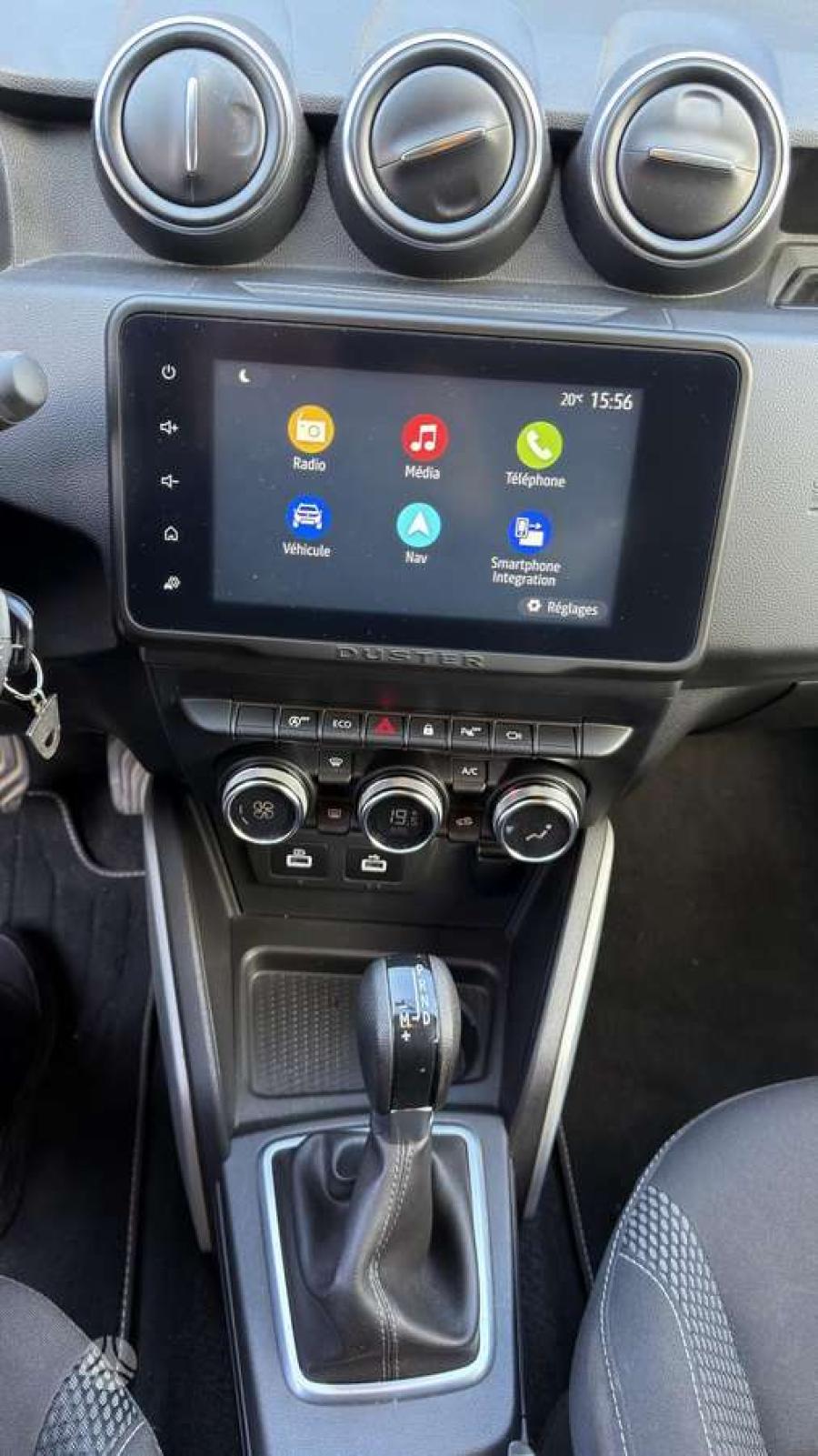 Grey Dacia Duster 2021 in Jonava, with an engine capacity of 1.33 L and mileage of 59 thousand km for 8700 €, photo 15 on AUTOMOTO.COM.LV