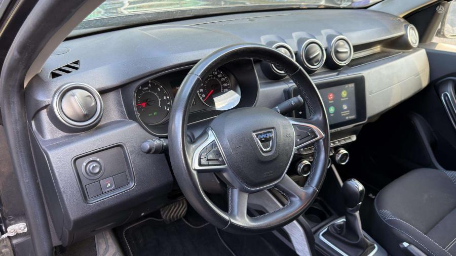 Grey Dacia Duster 2021 in Jonava, with an engine capacity of 1.33 L and mileage of 59 thousand km for 8800 €, photo 14 on AUTOMOTO.COM.LV