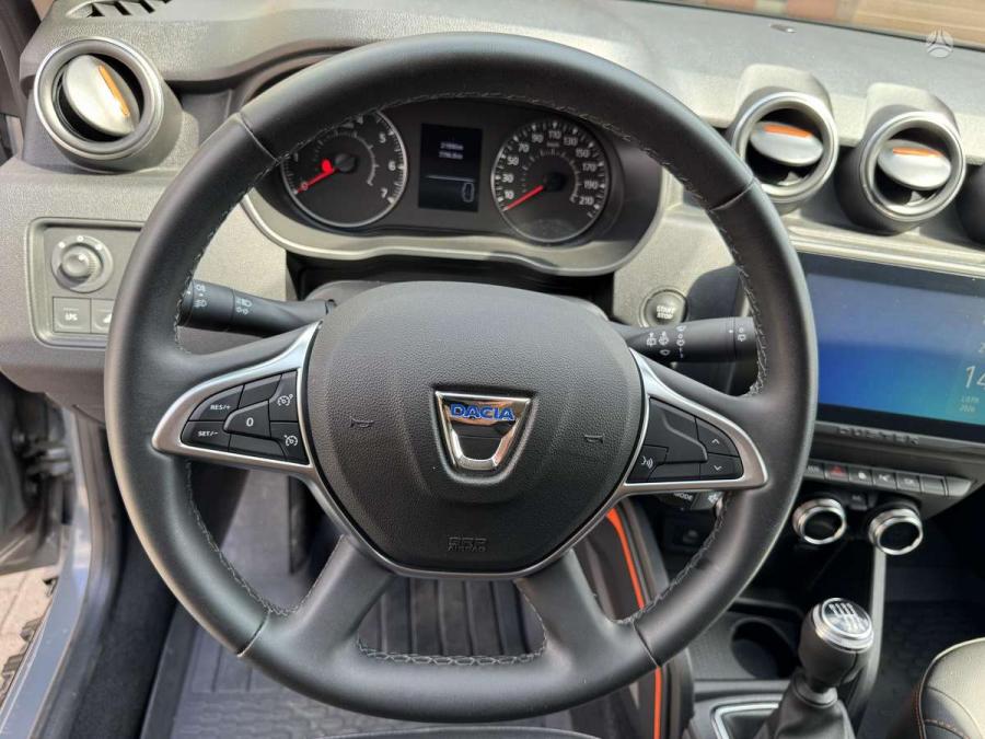 Grey Dacia Duster 2022 in Kaunas, with an engine capacity of 1.00 L and mileage of 21 thousand km for 7400 €, photo 20 on AUTOMOTO.COM.LV