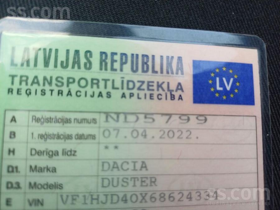 Grey Dacia Duster 2022 in Riga, with an engine capacity of 1.50 L and mileage of 181 thousand km for 12900 €, photo 25 on AUTOMOTO.COM.LV