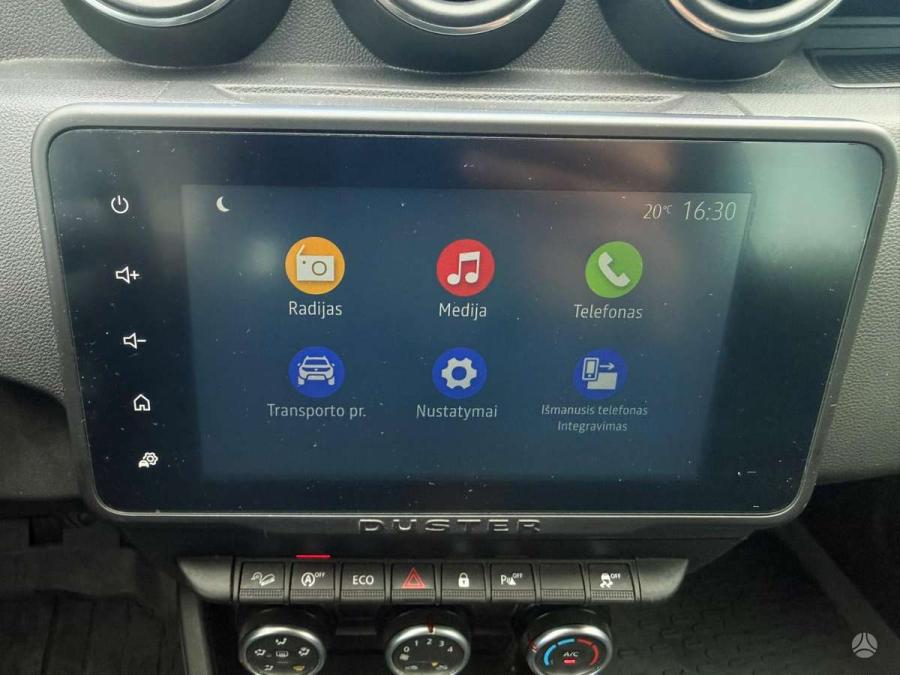 Pelēks Dacia Duster 2022 Viļņa, ar dzinēja tilpumu 1.46 L un nobraukumu 101 tūkst. km par 14850 €, foto 21 vietnē AUTOMOTO.COM.LV