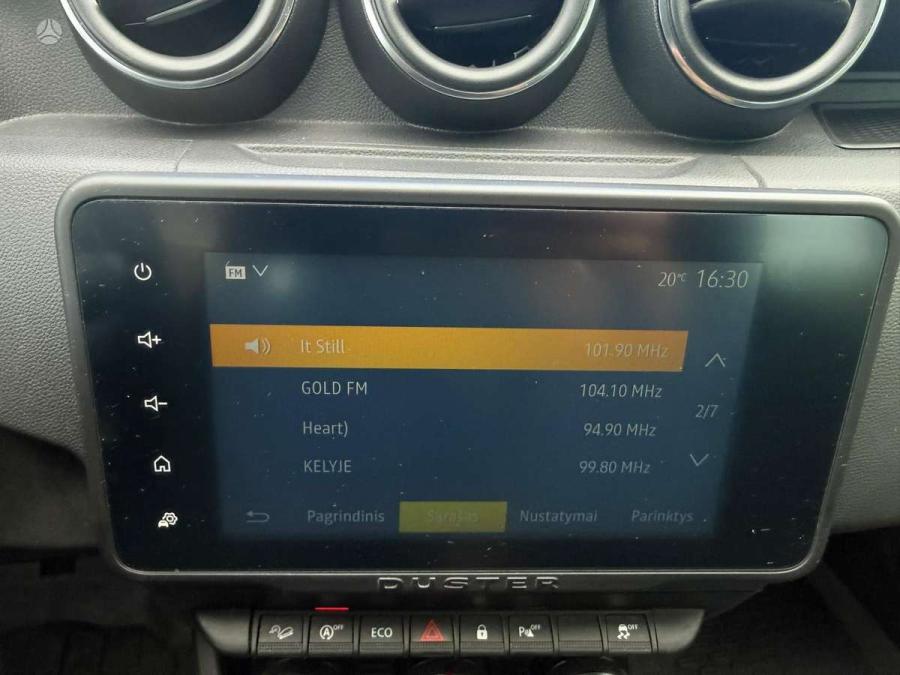 Pelēks Dacia Duster 2022 Viļņa, ar dzinēja tilpumu 1.46 L un nobraukumu 101 tūkst. km par 14850 €, foto 22 vietnē AUTOMOTO.COM.LV