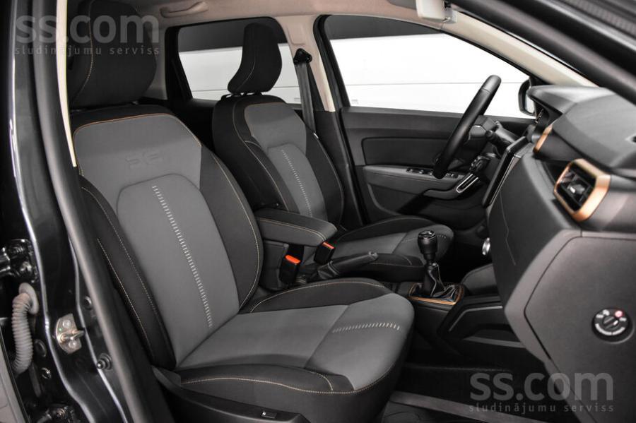 Grey Dacia Duster 2024 in Riga, with an engine capacity of 1.00 L and mileage of 24 thousand km for 16590 €, photo 16 on AUTOMOTO.COM.LV