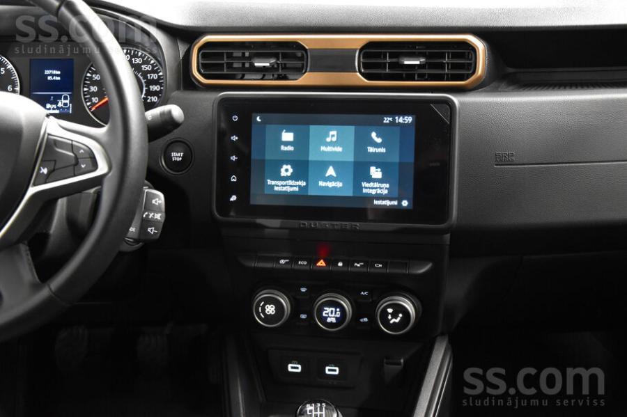Grey Dacia Duster 2024 in Riga, with an engine capacity of 1.00 L and mileage of 24 thousand km for 16590 €, photo 22 on AUTOMOTO.COM.LV