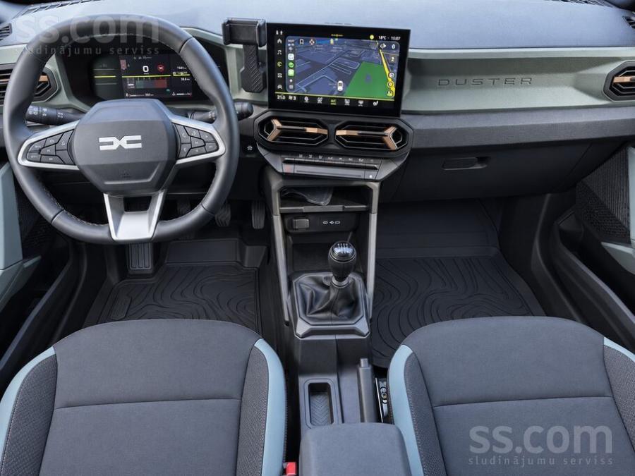 Grey Dacia Duster 2026 in Riga, with an engine capacity of 1.20 L and mileage of 16 thousand km for 19990 €, photo 11 on AUTOMOTO.COM.LV