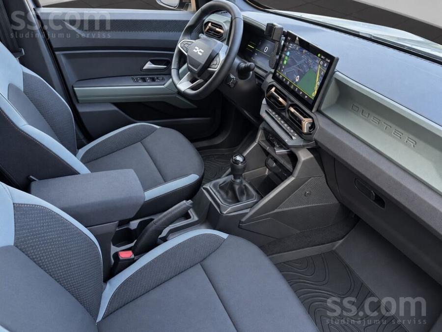 Grey Dacia Duster 2026 in Riga, with an engine capacity of 1.20 L and mileage of 16 thousand km for 19990 €, photo 13 on AUTOMOTO.COM.LV