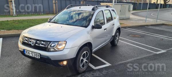 Grey Dacia Duster 2016 in Riga, with an engine capacity of 1.50 L and mileage of 155 thousand km for 5950 €, photo 2 on AUTOMOTO.COM.LV