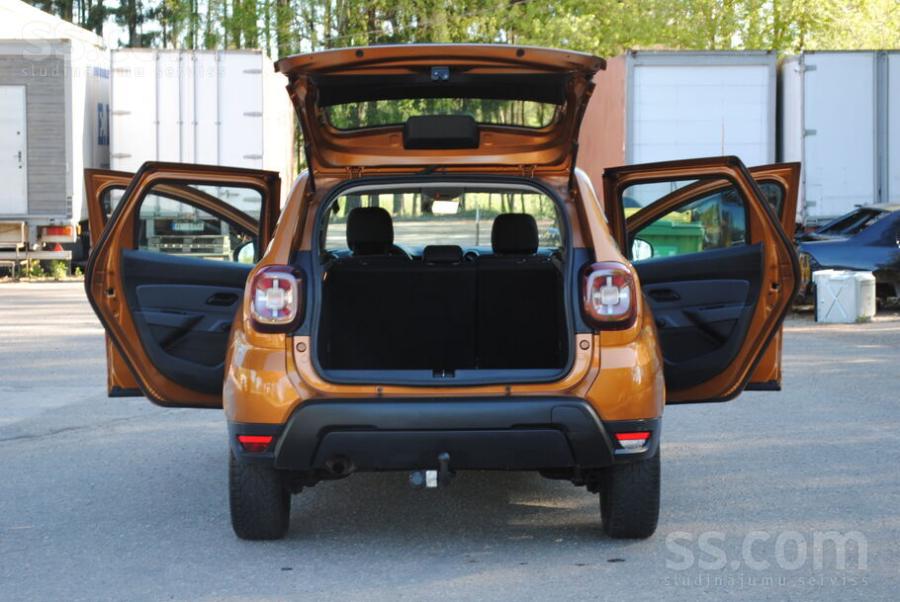 Orange Dacia Duster 2018 in Riga, with an engine capacity of 1.50 L and mileage of 78 thousand km for 9990 €, photo 9 on AUTOMOTO.COM.LV