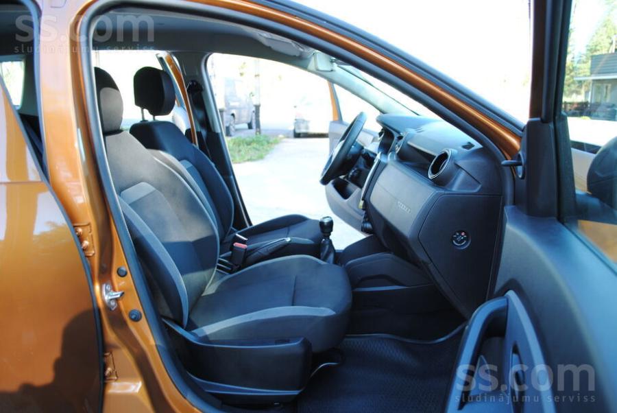 Orange Dacia Duster 2018 in Riga, with an engine capacity of 1.50 L and mileage of 78 thousand km for 9990 €, photo 13 on AUTOMOTO.COM.LV