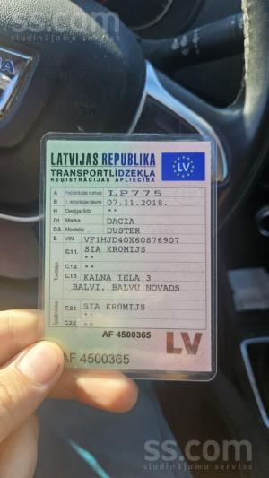 Orange Dacia Duster 2018 in Balvi, with an engine capacity of 1.50 L and mileage of 334 thousand km for 5000 €, photo 4 on AUTOMOTO.COM.LV
