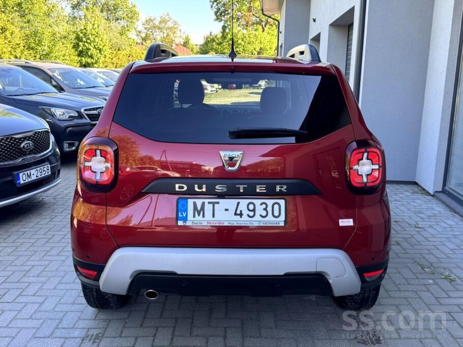 Red Dacia Duster 2021 in Riga, with an engine capacity of 1.00 L and mileage of 166 thousand km for 9200 €, photo 6 on AUTOMOTO.COM.LV