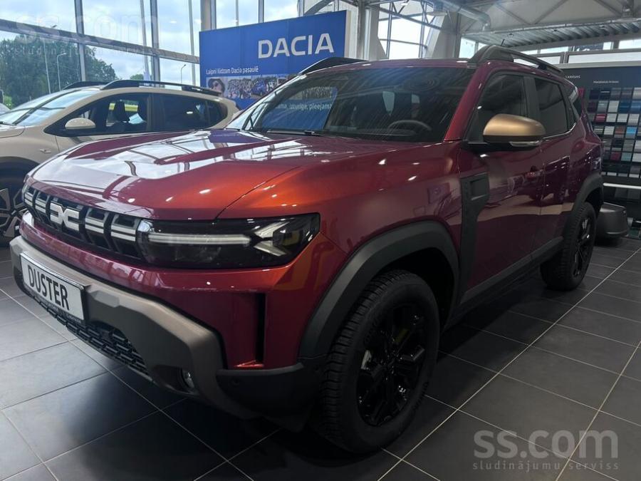 Sarkans Dacia Duster 2026 Daugavpils, ar dzinēja tilpumu 1.20 L un nobraukumu 19 tūkst. km par 29445 €, foto 1 vietnē AUTOMOTO.COM.LV