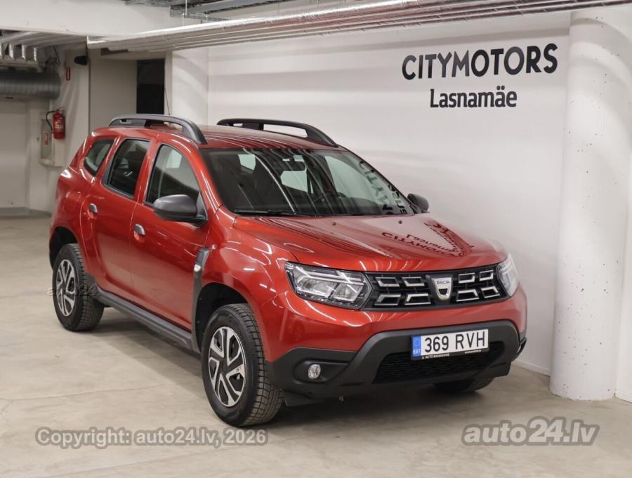 Red Dacia Duster 2022 in Tallinn, with an engine capacity of 1.00 L and mileage of 66 thousand km for 11900 €, photo 5 on AUTOMOTO.COM.LV