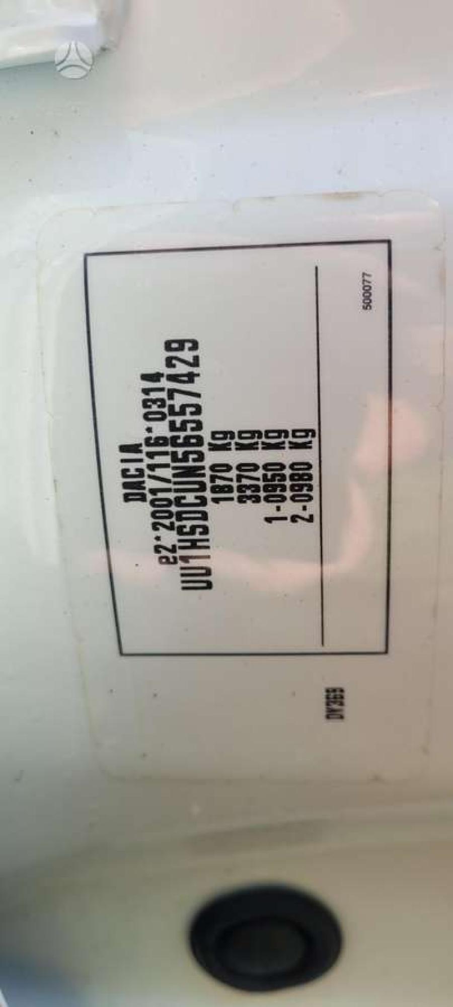 White Dacia Duster 2016 in Kaunas, with an engine capacity of 1.20 L and mileage of 156 thousand km for 5650 €, photo 23 on AUTOMOTO.COM.LV