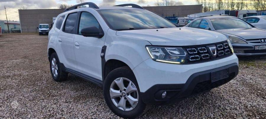 Balts Dacia Duster 2021 Kauņa, ar dzinēja tilpumu 1.46 L un nobraukumu 124 tūkst. km par 14157 €, foto 1 vietnē AUTOMOTO.COM.LV