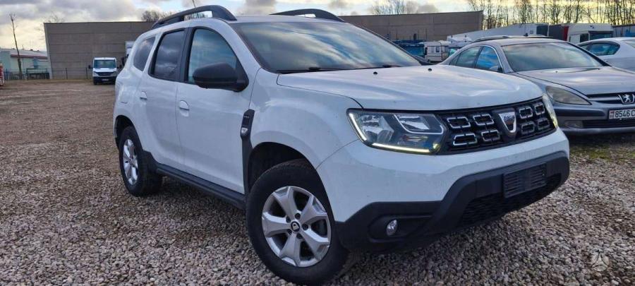 Белый Дачия Duster 2021 в Каунас, объемом двигателя 1.46 л и пробегом 124 тыс. км за 13673 €, фото 4 на AUTOMOTO.COM.LV
