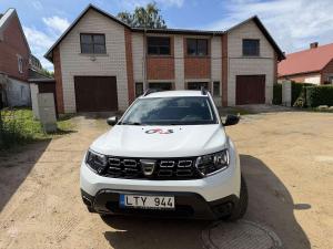 White Dacia Duster 2021 in Alytus, with an engine capacity of 1.00 L and mileage of 228 thousand km for 4400 €, photo  on AUTOMOTO.COM.LV