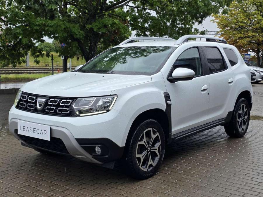 White Dacia Duster 2021 in Vilnius, with an engine capacity of 1.46 L and mileage of 129 thousand km for 13750 €, photo 1 on AUTOMOTO.COM.LV
