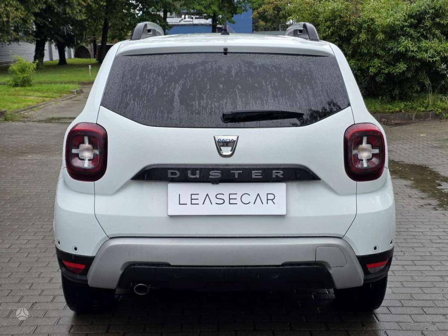 White Dacia Duster 2021 in Vilnius, with an engine capacity of 1.46 L and mileage of 129 thousand km for 13750 €, photo 6 on AUTOMOTO.COM.LV