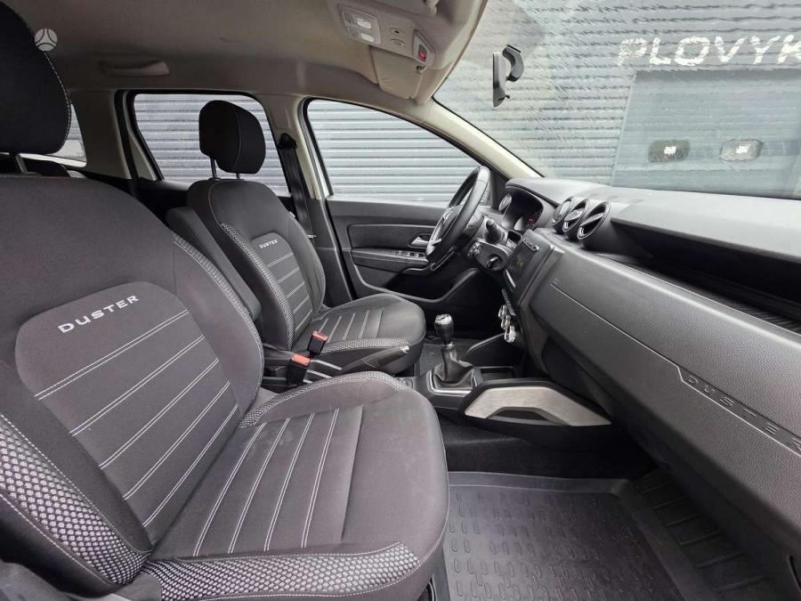 White Dacia Duster 2021 in Vilnius, with an engine capacity of 1.46 L and mileage of 129 thousand km for 13750 €, photo 13 on AUTOMOTO.COM.LV
