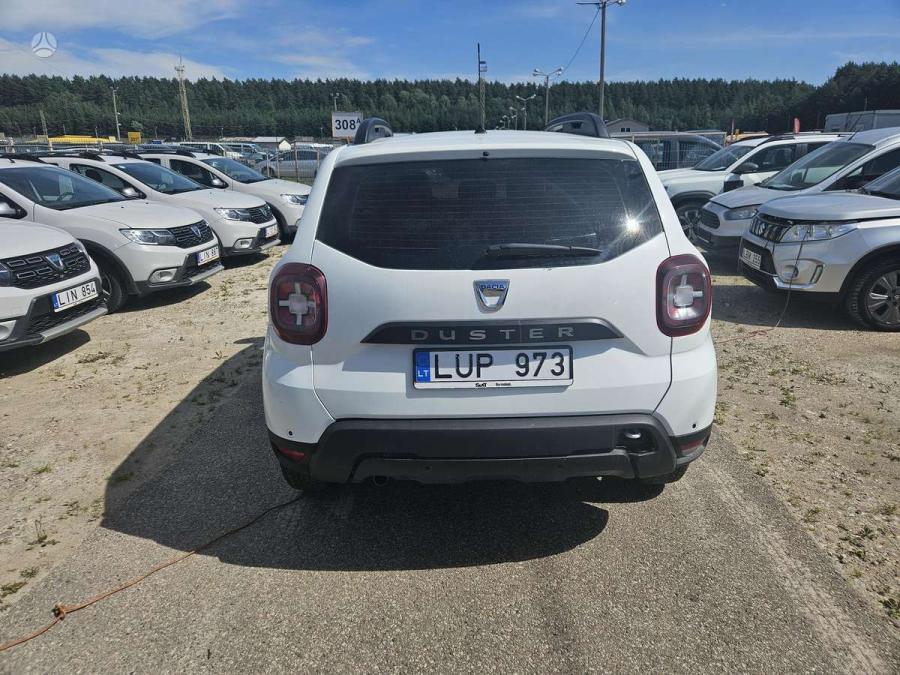 White Dacia Duster 2021 in Vilnius, with an engine capacity of 0.99 L and mileage of 120 thousand km for 7777 €, photo 7 on AUTOMOTO.COM.LV