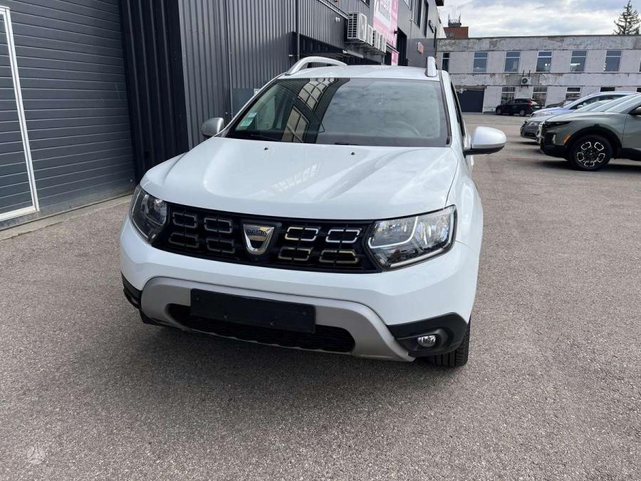 White Dacia Duster 2021 in Alytus, with an engine capacity of 1.46 L and mileage of 133 thousand km for 8950 €, photo 14 on AUTOMOTO.COM.LV