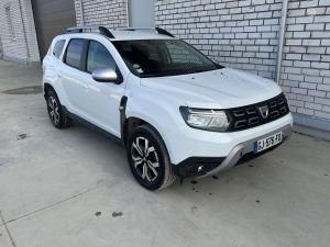 White Dacia Duster 2022 in Kaunas, with an engine capacity of 1.50 L and mileage of 52 thousand km for 10500 €, photo  on AUTOMOTO.COM.LV