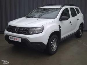 White Dacia Duster 2022 in Vilnius, with an engine capacity of 1.00 L and mileage of 100 thousand km for 8900 €, photo  on AUTOMOTO.COM.LV