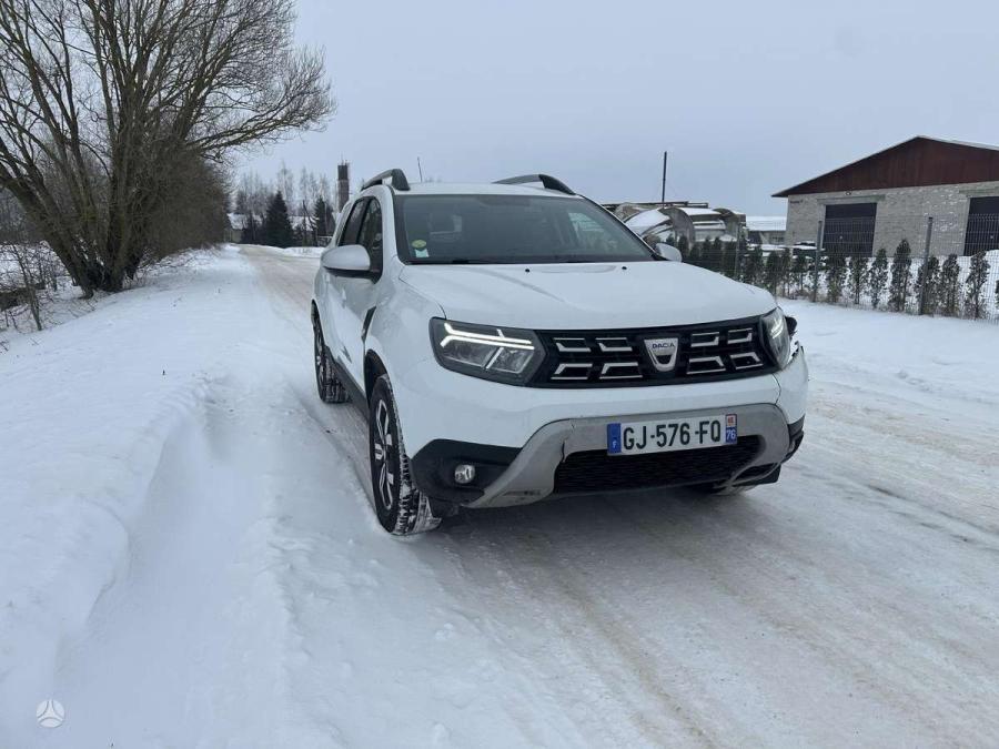 Balts Dacia Duster 2022 Kauņa, ar dzinēja tilpumu 1.46 L un nobraukumu 55 tūkst. km par 9900 €, foto 1 vietnē AUTOMOTO.COM.LV