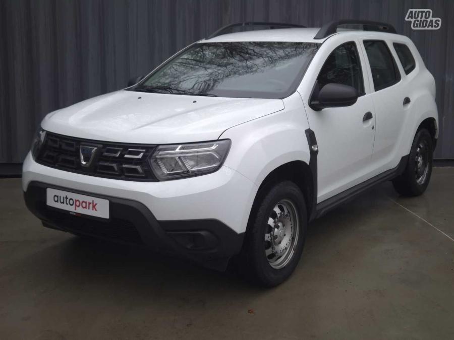 White Dacia Duster 2022 in Vilnius, with an engine capacity of 1.00 L and mileage of 100 thousand km for 8900 €, photo 1 on AUTOMOTO.COM.LV