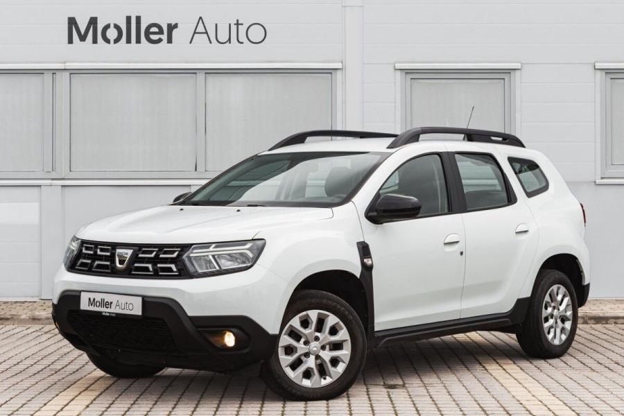 White Dacia Duster 2022 in Ventspils, with an engine capacity of 1.00 L and mileage of 97 thousand km for 12050 €, photo 1 on AUTOMOTO.COM.LV