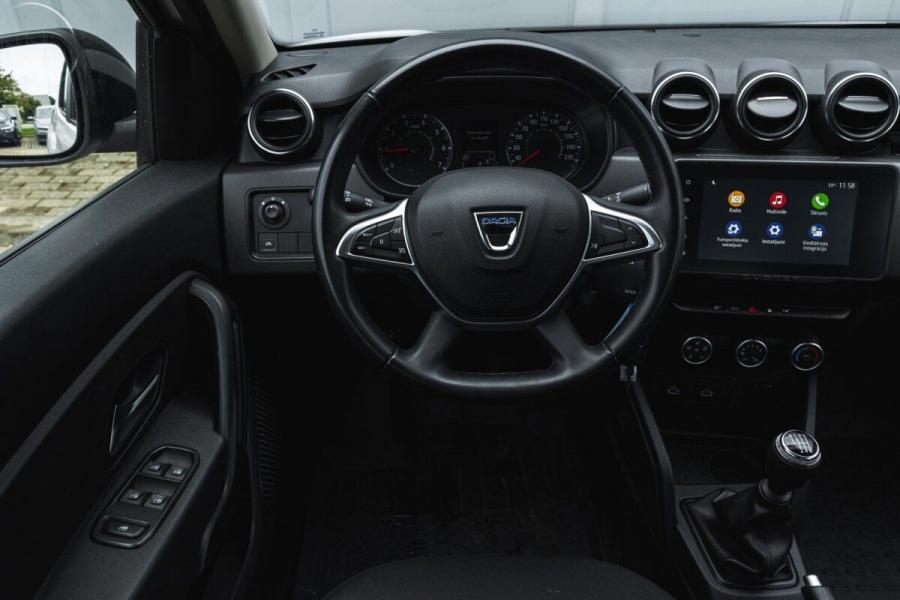 White Dacia Duster 2022 in Ventspils, with an engine capacity of 1.00 L and mileage of 97 thousand km for 12050 €, photo 17 on AUTOMOTO.COM.LV