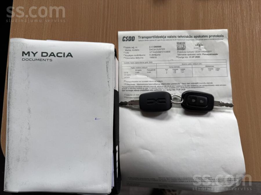 White Dacia Duster 2023 in Cesis, with an engine capacity of 1.30 L and mileage of 0 thousand km for 15900 €, photo 36 on AUTOMOTO.COM.LV