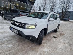 White Dacia Duster 2024 in Riga, with an engine capacity of 1.00 L and mileage of 47 thousand km for 15700 €, photo  on AUTOMOTO.COM.LV