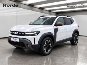 White Dacia Duster 2024 in Riga, with an engine capacity of 1.20 L and mileage of 49 thousand km for 19980 €, photo  on AUTOMOTO.COM.LV