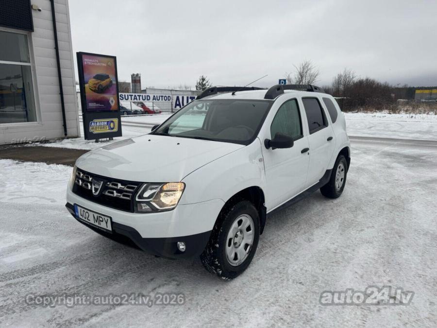 White Dacia Duster 2016 in Narva, with an engine capacity of 1.60 L and mileage of 59 thousand km for 8200 €, photo 2 on AUTOMOTO.COM.LV