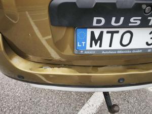 Yellow Dacia Duster 2016 in Telschi, with an engine capacity of 1.60 L and mileage of 199 thousand km for 3850 €, photo 12 on AUTOMOTO.COM.LV