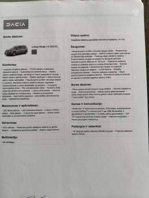 Zaļš Dacia Jogger 2023 Kaišiadorys, ar dzinēja tilpumu 1.00 L un nobraukumu 43 tūkst. km par 14999 €, foto 26 vietnē AUTOMOTO.COM.LV