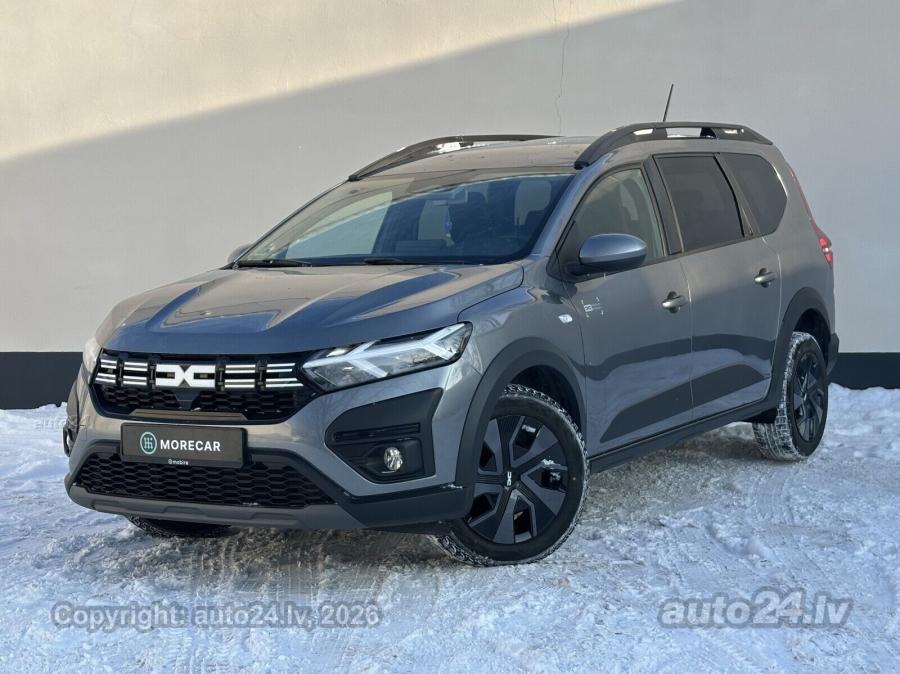 Grey Dacia Jogger 2024 in Riga, with an engine capacity of 1.00 L and mileage of 29 thousand km for 17000 €, photo 1 on AUTOMOTO.COM.LV