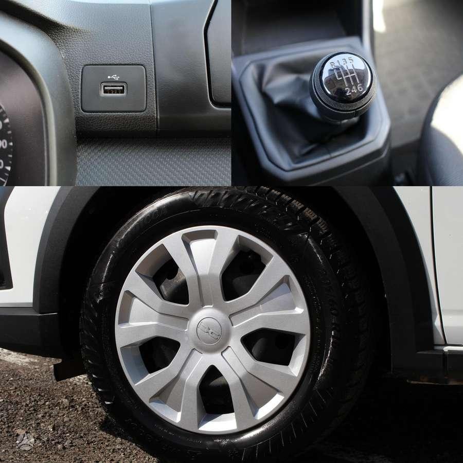 White Dacia Jogger 2023 in Vilnius, with an engine capacity of 1.00 L and mileage of 90 thousand km for 11500 €, photo 16 on AUTOMOTO.COM.LV
