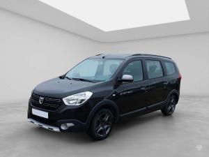 Black Dacia Lodgy 2017 in Vilnius, with an engine capacity of 1.20 L and mileage of 192 thousand km for 6190 €, photo  on AUTOMOTO.COM.LV