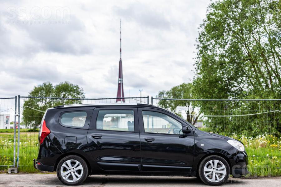Black Dacia Lodgy 2014 in Riga, with an engine capacity of 1.50 L and mileage of 174 thousand km for 6690 €, photo 6 on AUTOMOTO.COM.LV