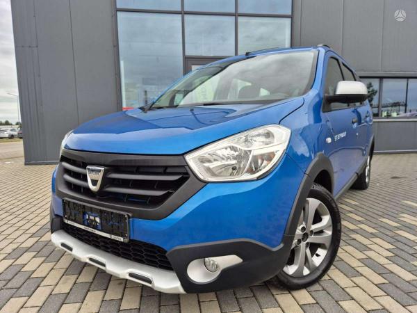 Blue Dacia Lodgy 2015 in Siauliai, with an engine capacity of 1.20 L and mileage of 128 thousand km for 5950 €, photo 9 on AUTOMOTO.COM.LV
