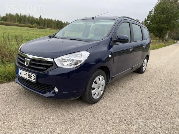Blue Dacia Lodgy 2017 in Riga, with an engine capacity of 1.60 L and mileage of 0 thousand km for 4999 €, photo 1 on AUTOMOTO.COM.LV