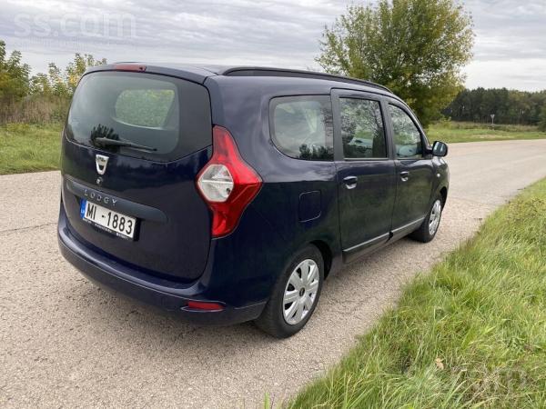 Blue Dacia Lodgy 2017 in Riga, with an engine capacity of 1.60 L and mileage of 0 thousand km for 4999 €, photo 5 on AUTOMOTO.COM.LV