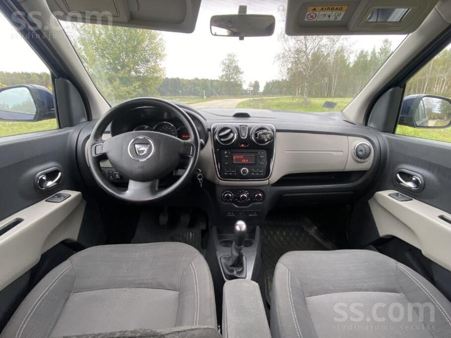 Blue Dacia Lodgy 2017 in Riga, with an engine capacity of 1.60 L and mileage of 0 thousand km for 4999 €, photo 12 on AUTOMOTO.COM.LV