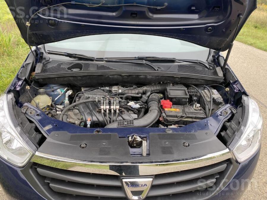 Blue Dacia Lodgy 2017 in Riga, with an engine capacity of 1.60 L and mileage of 0 thousand km for 4999 €, photo 19 on AUTOMOTO.COM.LV