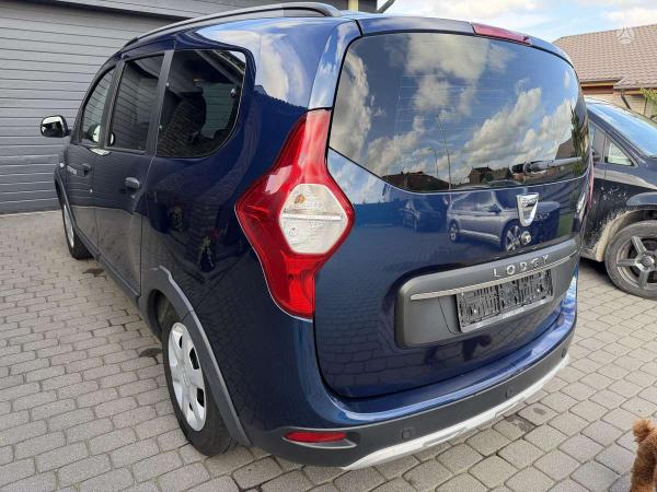 Blue Dacia Lodgy 2017 in Klaipeda, with an engine capacity of 1.46 L and mileage of 181 thousand km for 5600 €, photo 5 on AUTOMOTO.COM.LV